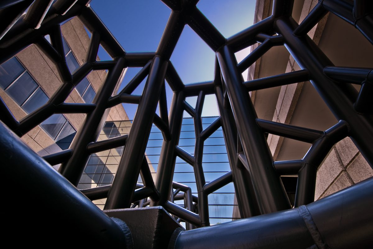 Landscape with Blue Trees - Public Art University of Houston System