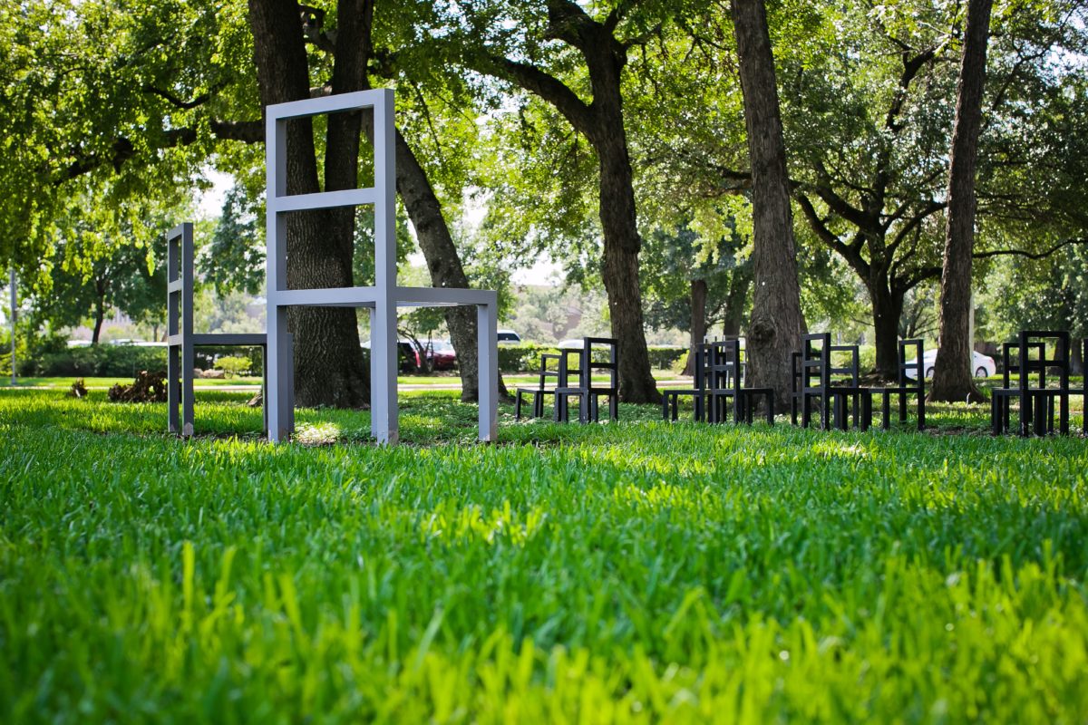 Untitled (100 Chairs) - Public Art University of Houston System